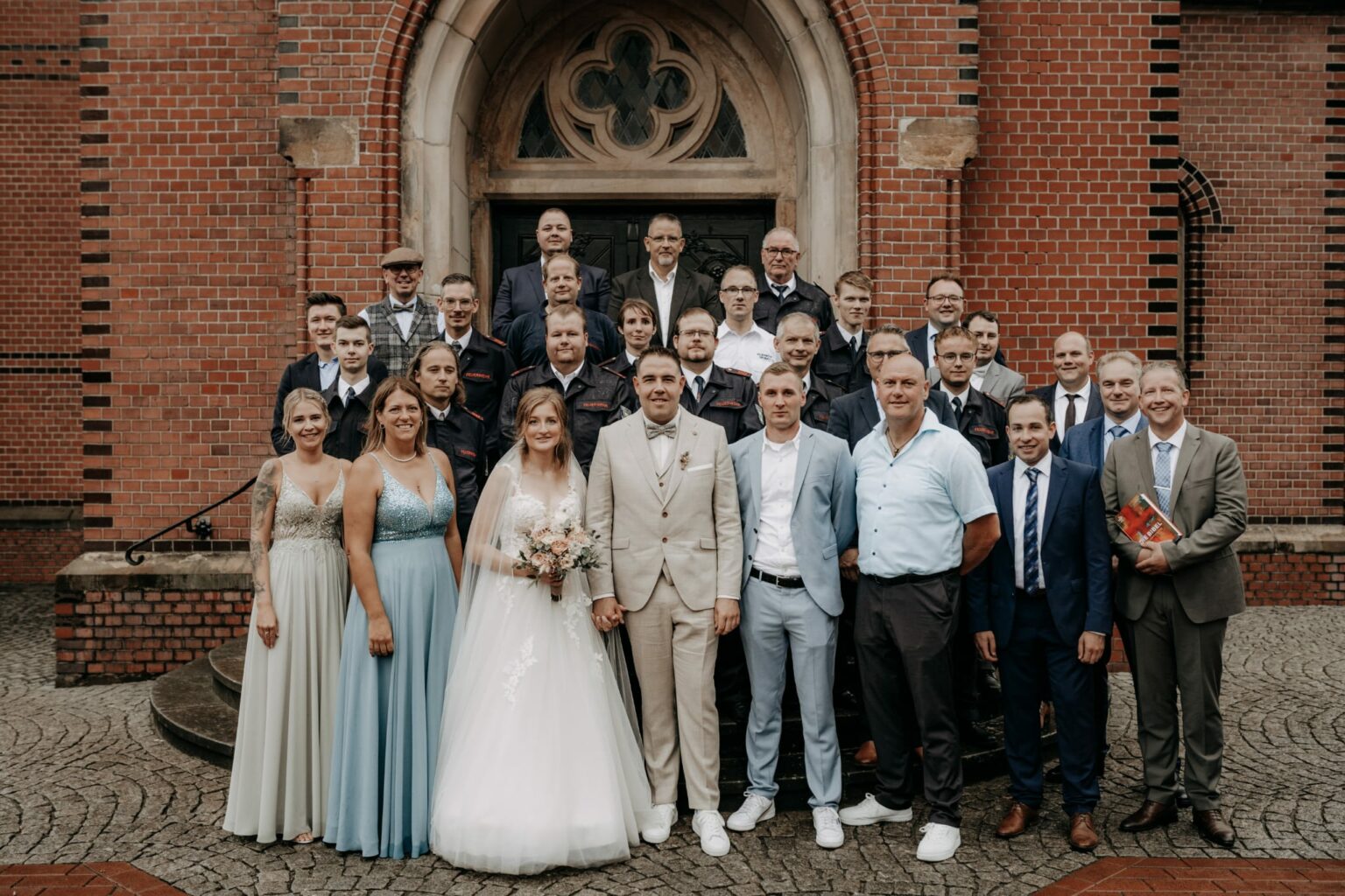 Hochzeitsspalier für Lisa und Tim Seipel – Feuerwehr Gronau